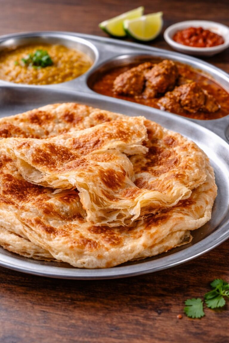 Roti Canai – Malaysian Flatbread with the Classic Stretch and Fold Method